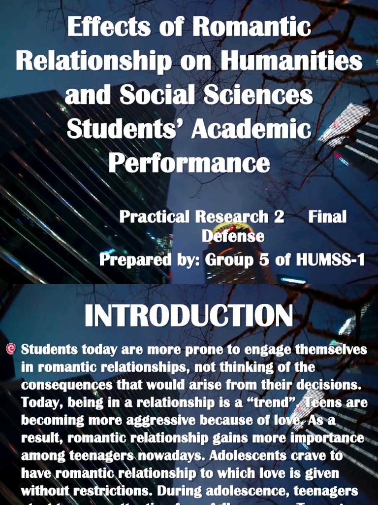 Effects of Romantic Relationship On Humanities and Social Sciences ...