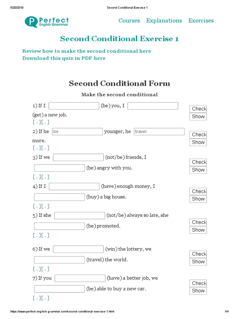 Second Conditional Exercise 1 | PDF | Email Spam | Email
