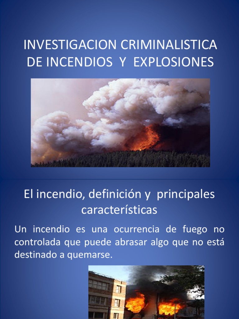Investigación de Incendios y Explosiones | PDF | Testigo experto | Oxígeno