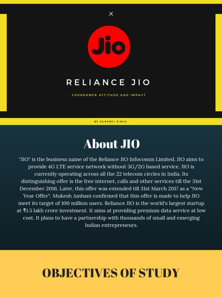 Reliance Jio | PDF | Information Technology | Business