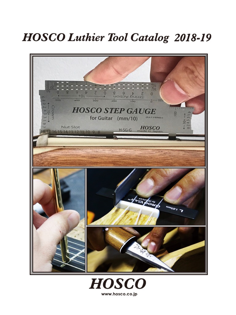 Hosco Tool Catalog 2018 2019 | PDF | Guitars | Blade