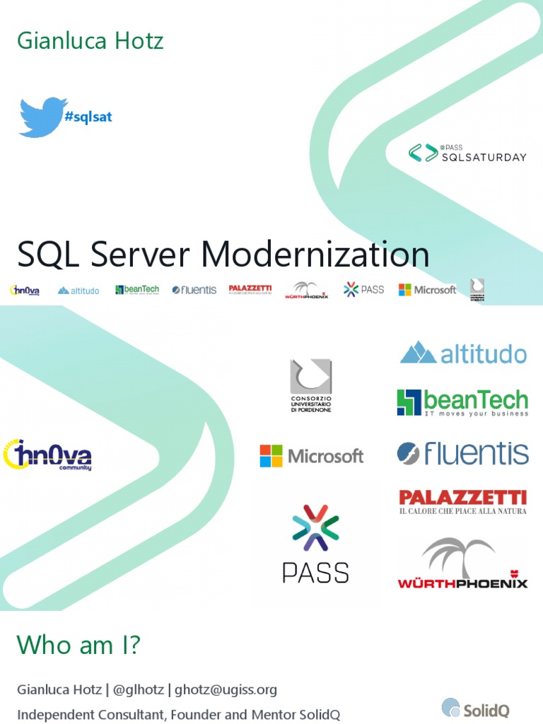 SQL Server Modernization | PDF | Microsoft Sql Server | Oracle Database