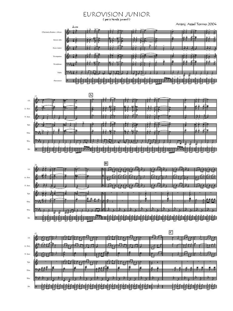391 Eurovision Junior PDF | PDF | Aerophones | Musical Instruments