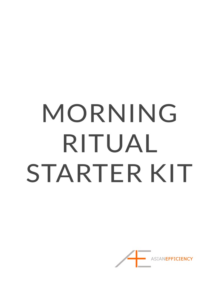 Morning Ritual Starter Kit | PDF | Lemon | Meditation
