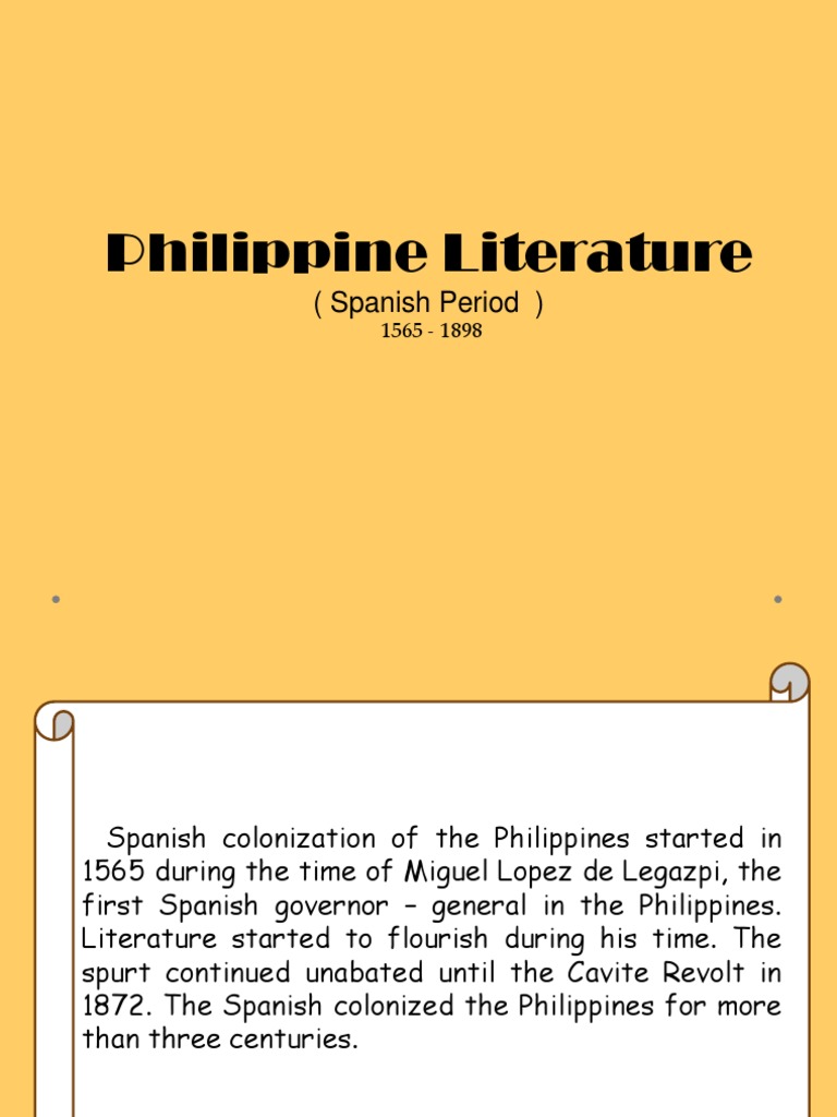 Philippine Literature During Spanish Rule | PDF | Tagalog Language ...