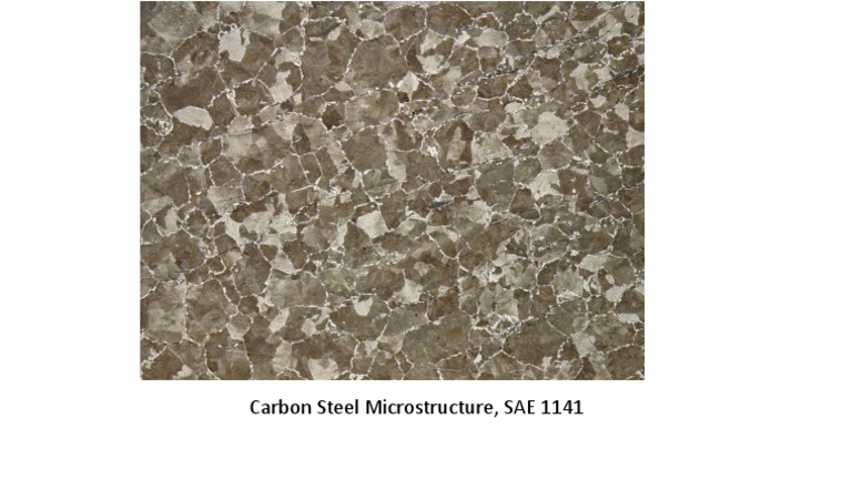 SAE 1141 Carbon Steel Microstructure Analysis | PDF