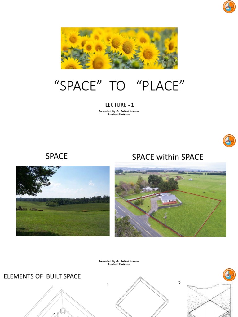 Lecture 1 - Place Making | PDF | Cognition | Psychological Concepts