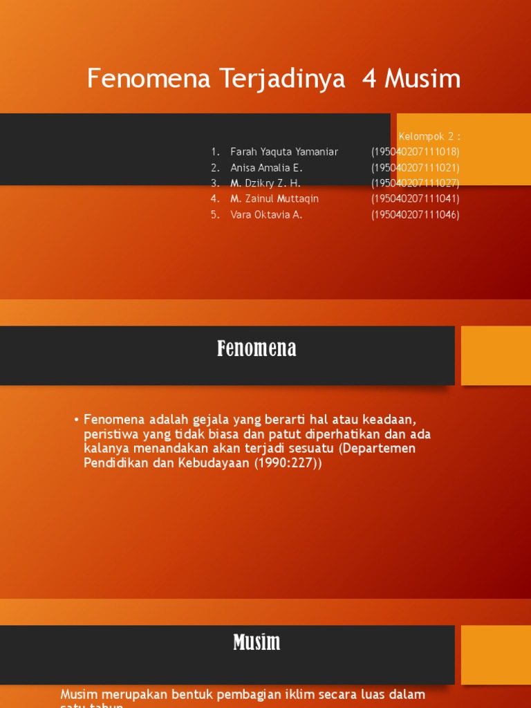 Klimatologi Fenomena Perubahan 4 Musim | PDF