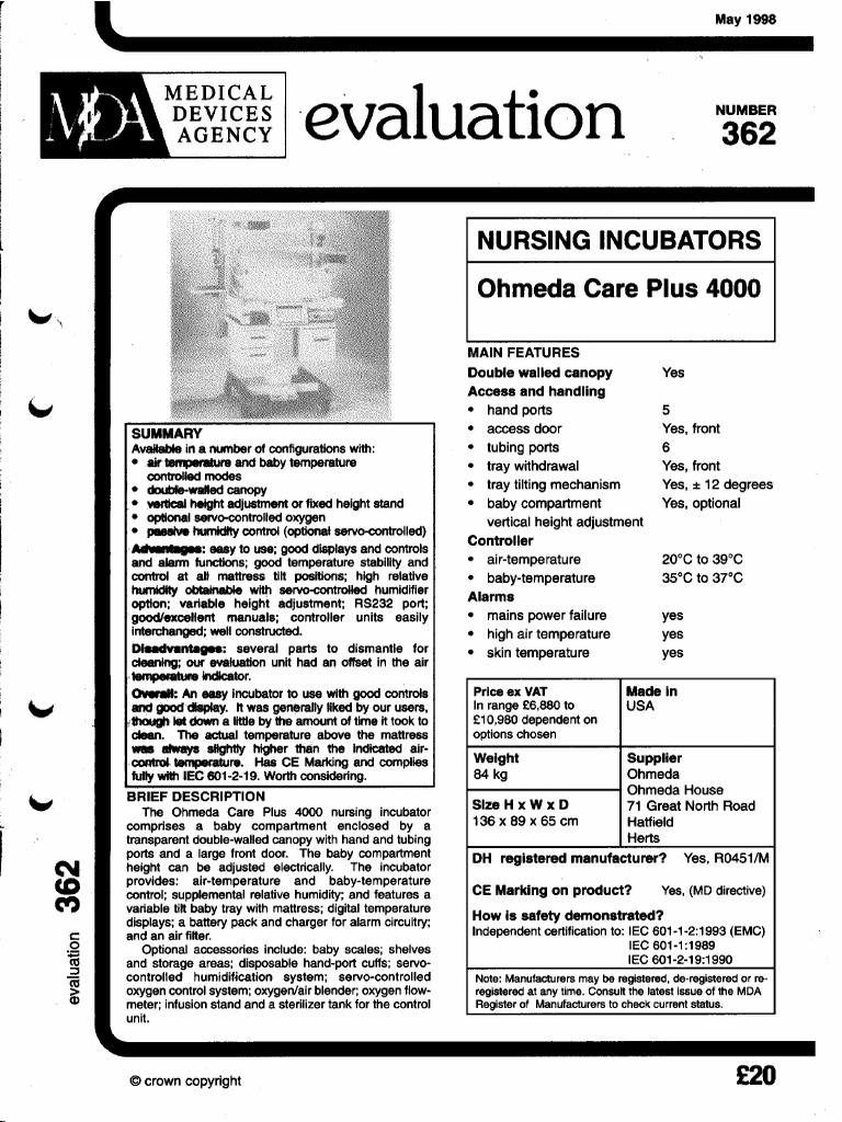 362 Ohmeda Care Plus 4000 PDF | PDF