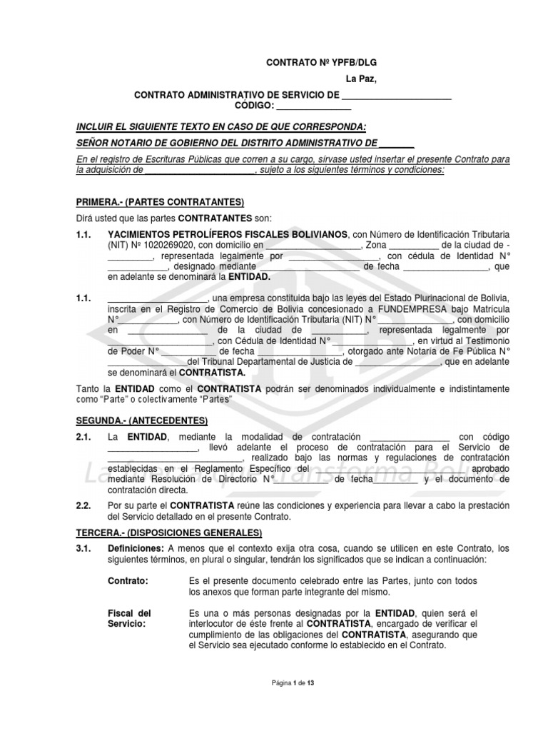 Modelo de Contrato PDF | PDF | Derecho laboral | Subrogación