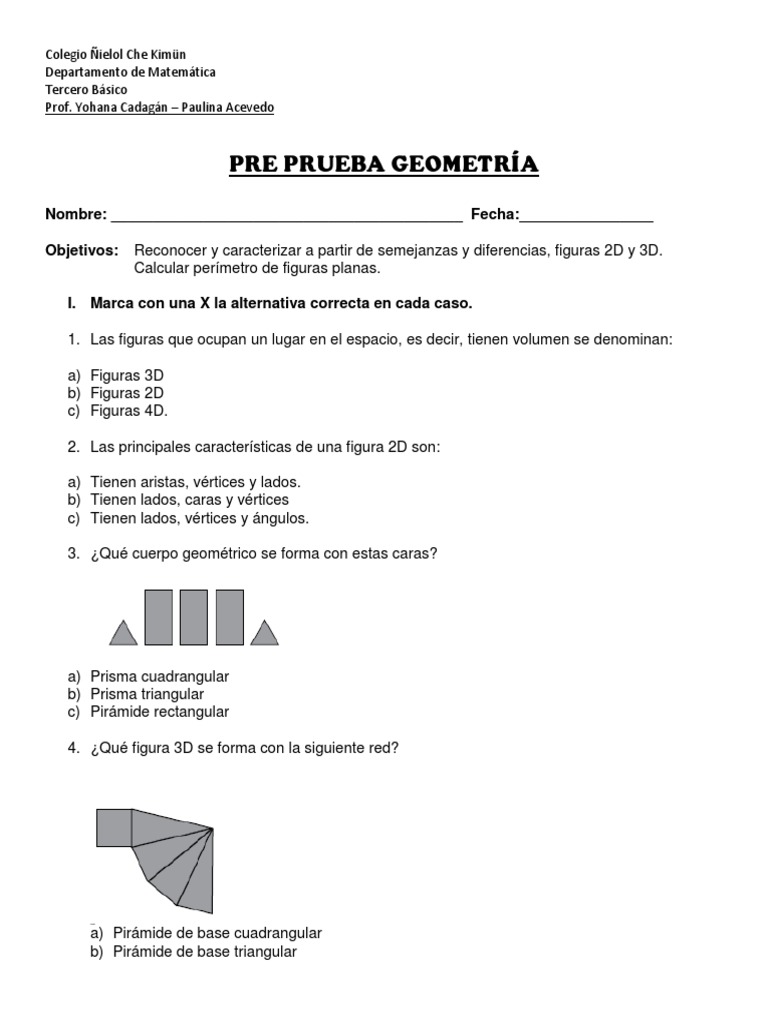 Guia Geometria 2do Basico | PDF