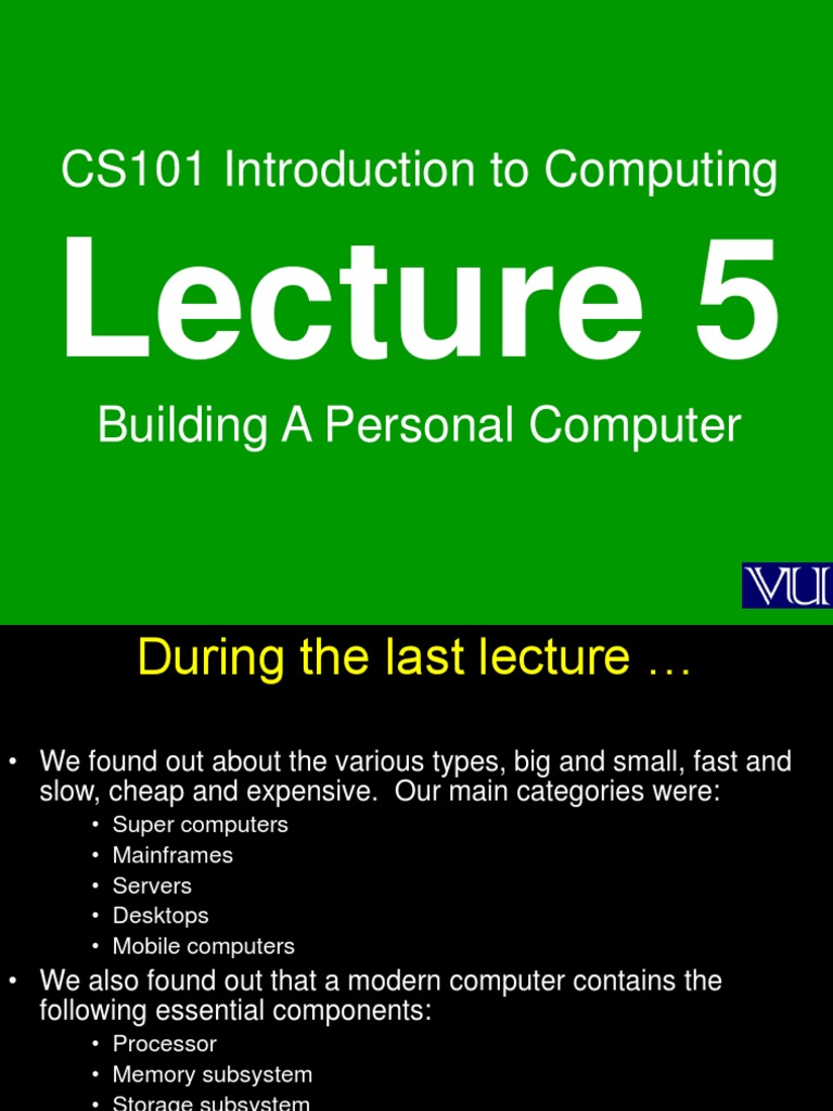 CS101 Introduction To Computing | PDF