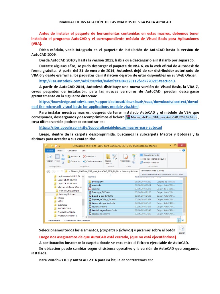 Manual de Instalación Macros | PDF | Macro (informática) | Visual Basic para Aplicaciones