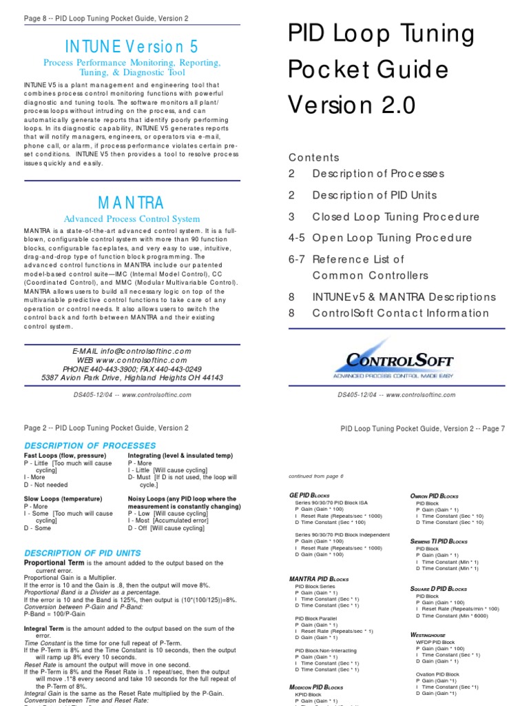 Pid Tuning PDF | PDF | Control Theory | Systems Engineering