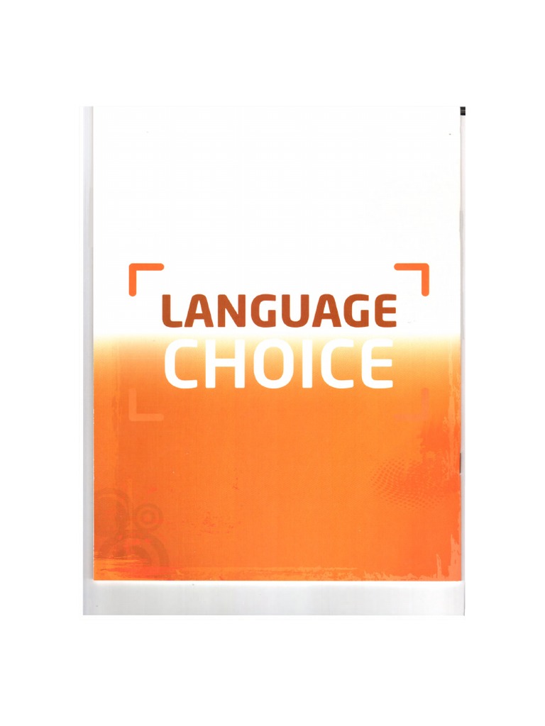 Choices Elementary Language Choice | PDF | English Grammar | Syntactic ...