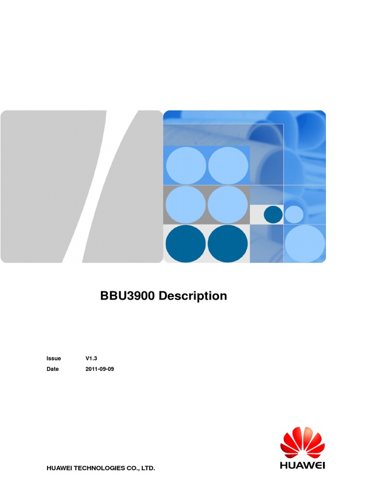 BBU3900 Description: Huawei Technologies Co., LTD | PDF | Computer ...