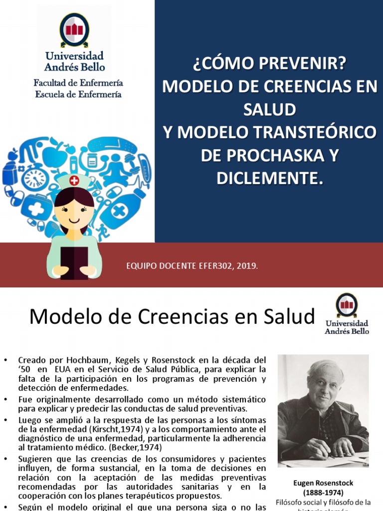 Clase #3 Modelo de Creencias en Salud y Modelo Transteórico de ...