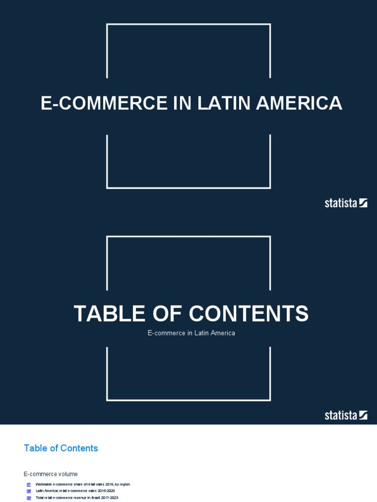 Study Id14764 e Commerce in Latin America Statista Dossier | PDF | E ...