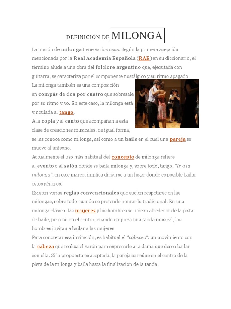 Milonga | PDF