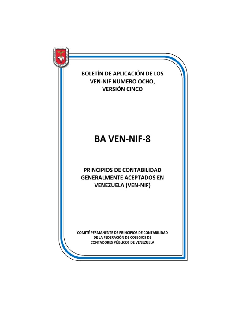 Ba Ven-Nif Nro 08 v-5 Nov-2019 | PDF | normas internacionales de ...