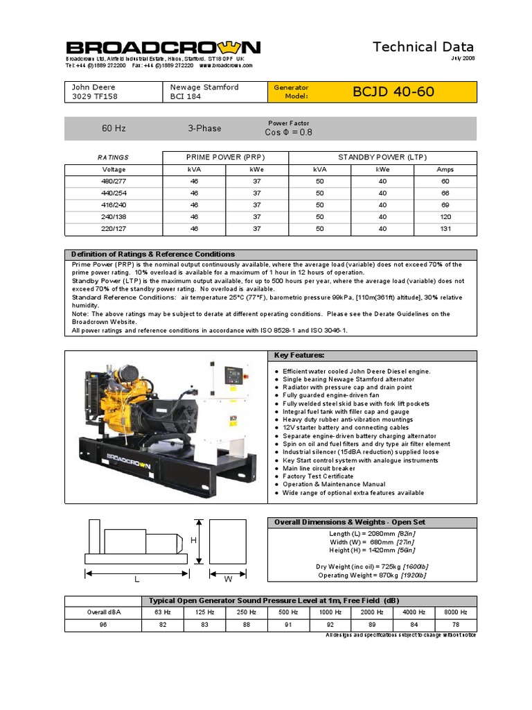 Broadcrown John Deere BCJD 40-60 | PDF | Switch | Manufactured Goods