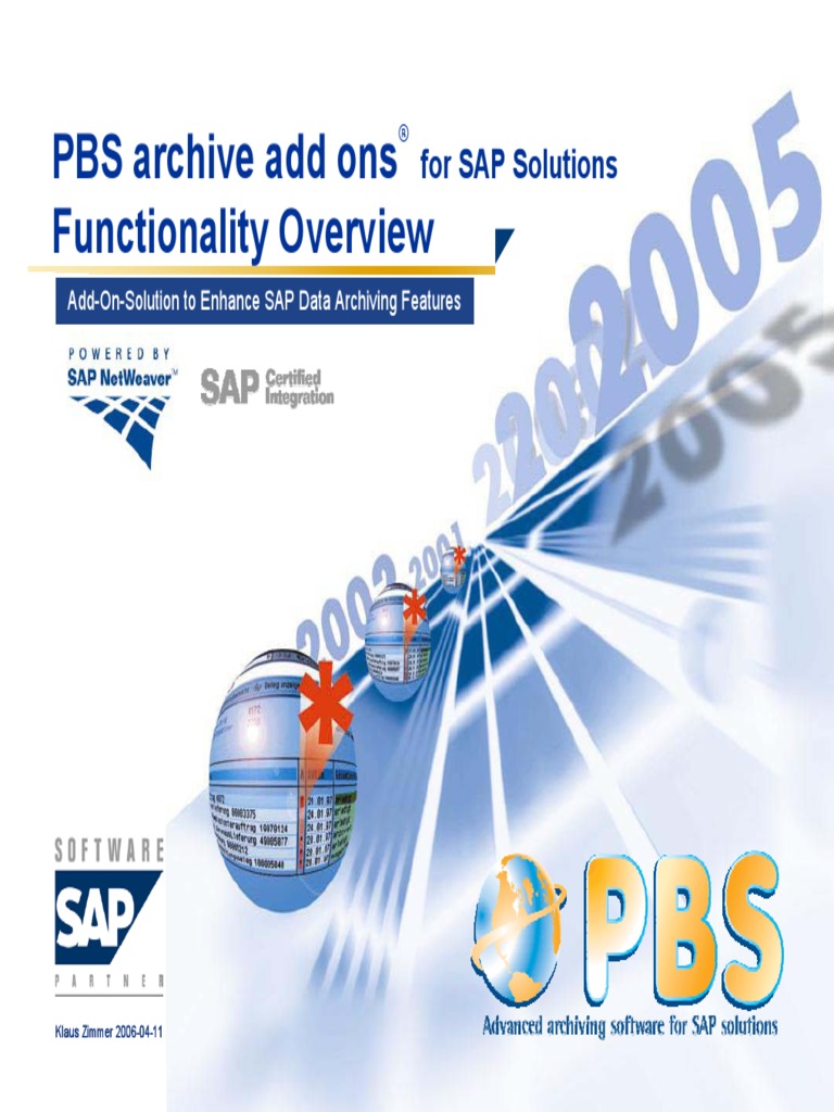 PBS Software Solutions 2006 | PDF | Databases | Sap Se