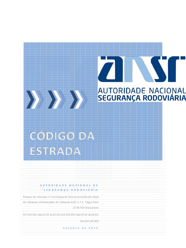 CÓDIGO DA ESTRADA - ATUALIZADO - Outubro 2012 PDF | PDF | Tráfego ...