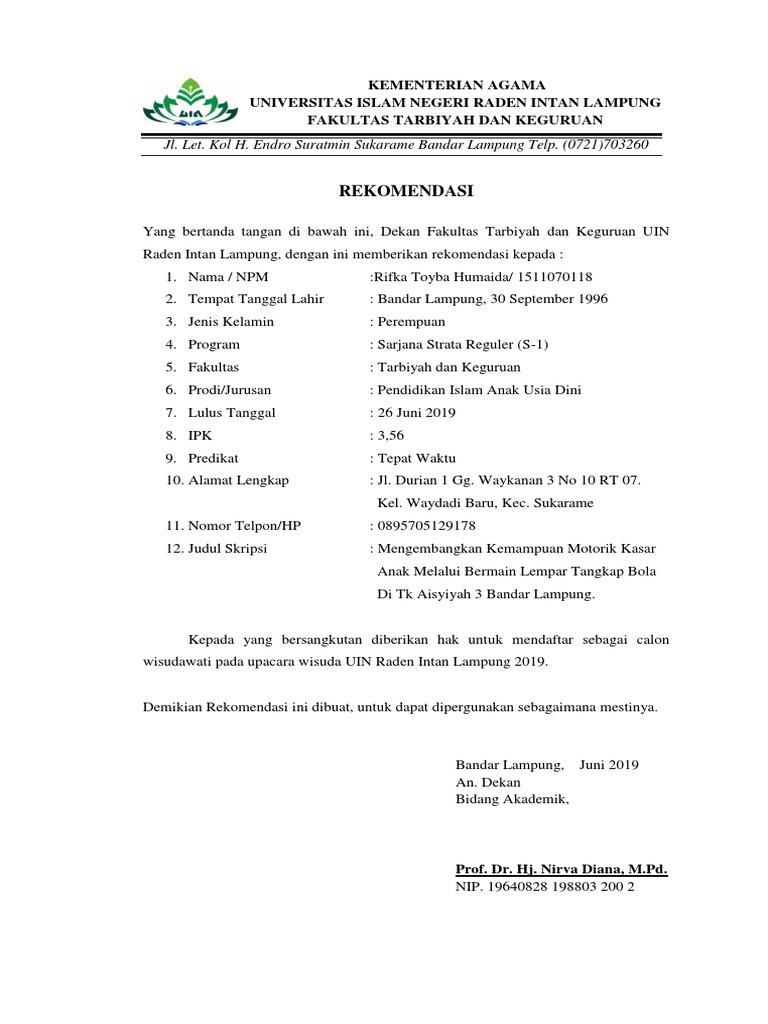 Berkas Lengkap Wisuda Map 1 Map 2 | PDF