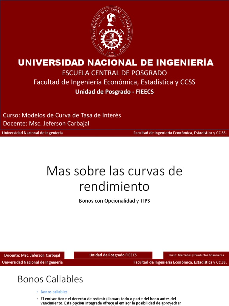 Callables y TIPS | PDF | Volatilidad (Finanzas) | Arbitraje