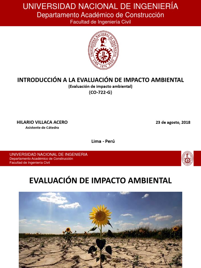 Introducción a la evaluación de impacto ambiental: Principios, procesos ...
