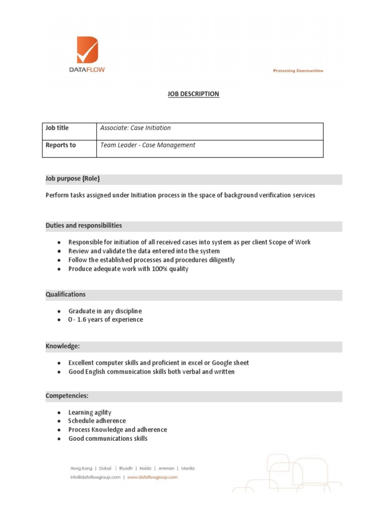 Associate Case Initiation | PDF