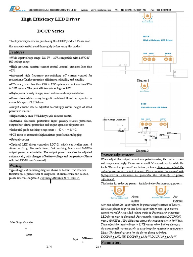 High Efficiency LED Driver | PDF | Power Supply | Electrical Components