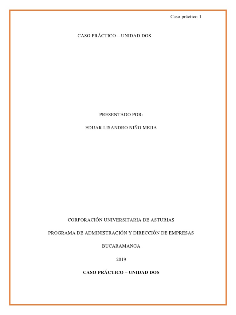 Caso Práctico - Unidad Dos - Juego Gerencial | PDF | Contabilidad | Agricultura