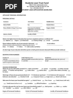 Land Settlement Agency Application Form | PDF | Identity Document ...