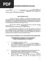 Sample Format of Affidavit (Tagalog) | PDF