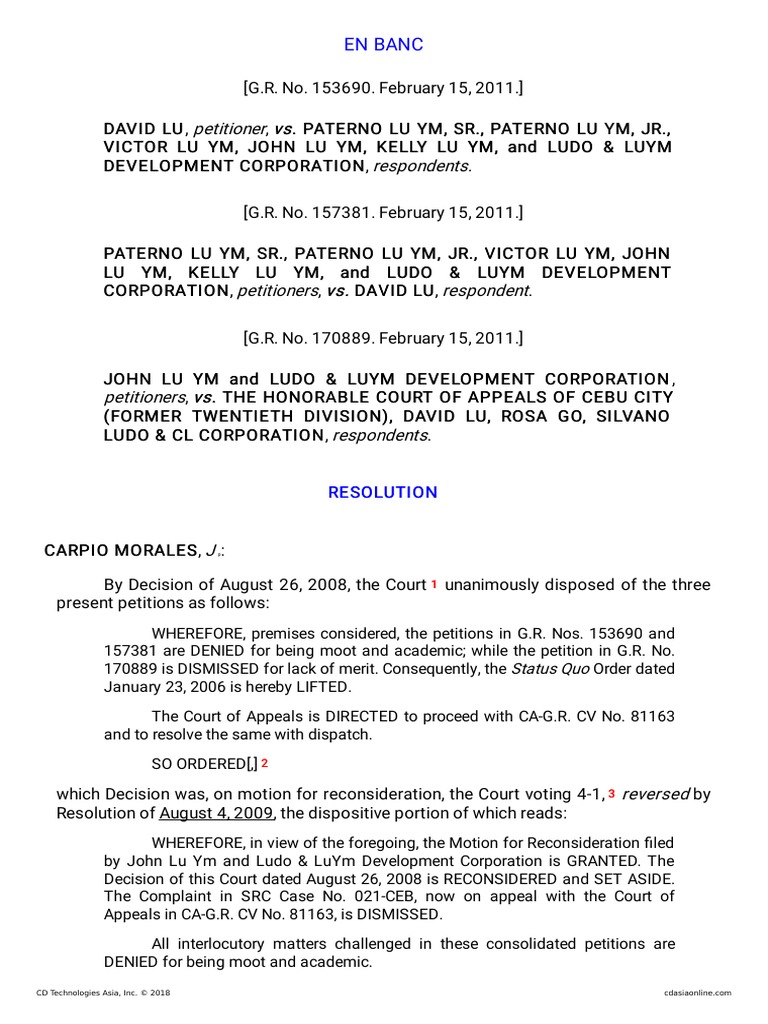 Petitioner Vs Vs Respondents: en Banc | PDF | Judgment (Law) | Lawsuit