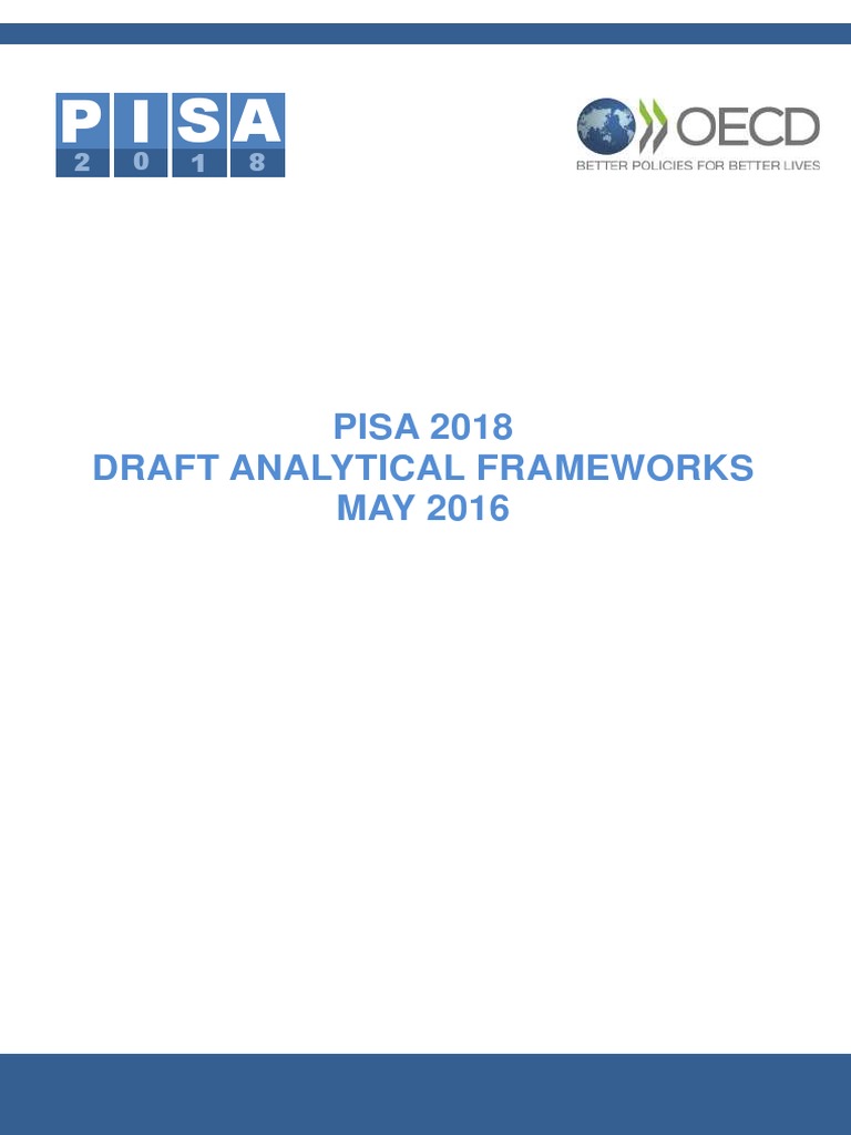 PISA 2018 Draft Frameworks PDF | PDF | Programme For International ...