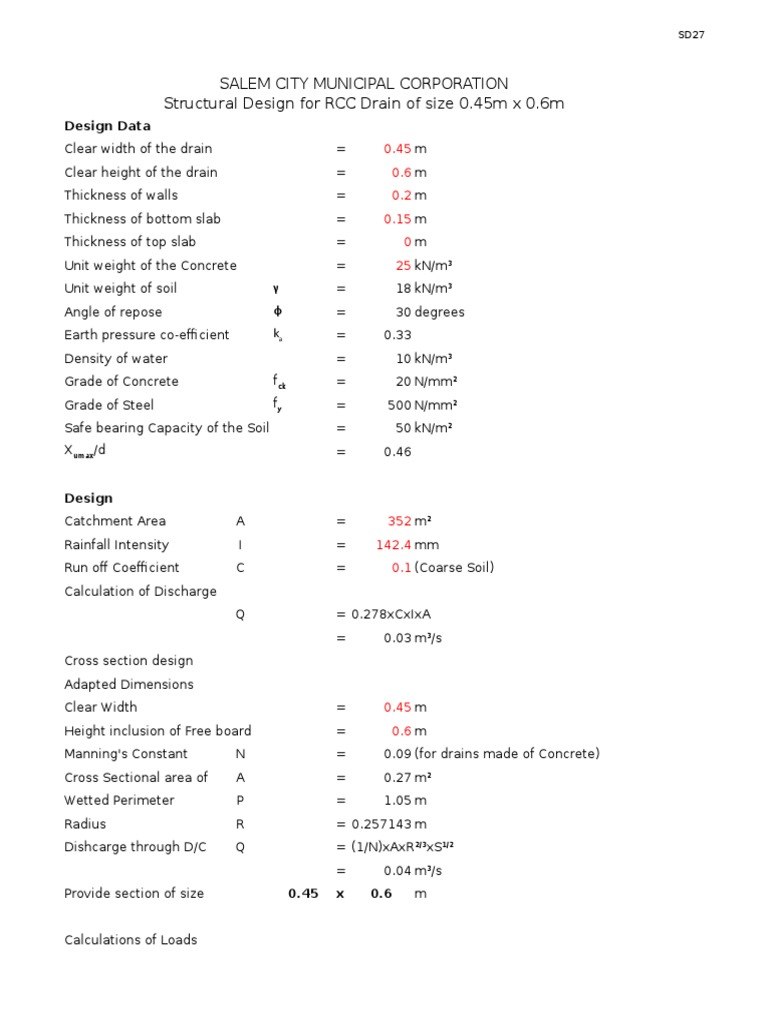 Structural Design and Reinforcement Details for a Rectangular ...