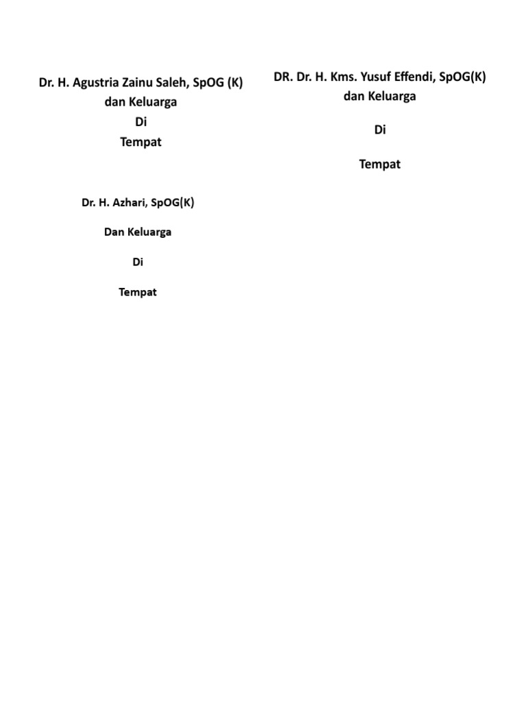 Format Label Undangan 121 | PDF