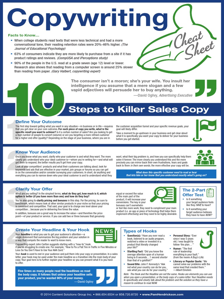 Cheat Sheet: Steps To Killer Sales | PDF | Advertising | Target Audience