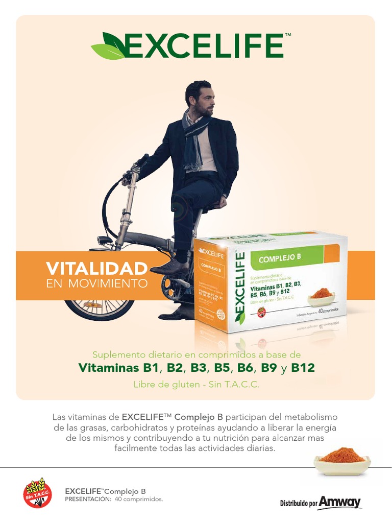 Excelife Ficha - Complejob | PDF | Nutrición | Dieta y nutrición