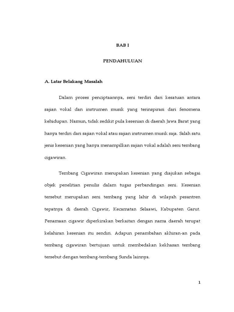 Tembang Cigawiran: Seni Pesantren Sunda | PDF | Puisi