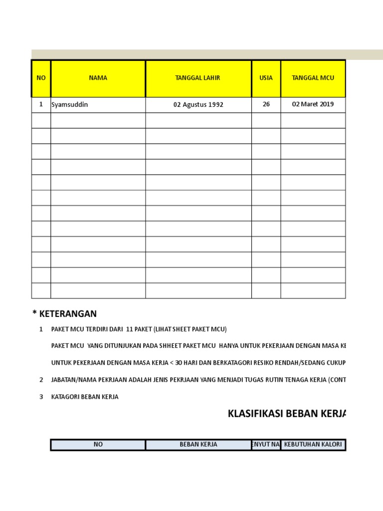 Contoh Verifikasi MCU Untuk Perusahaan | PDF