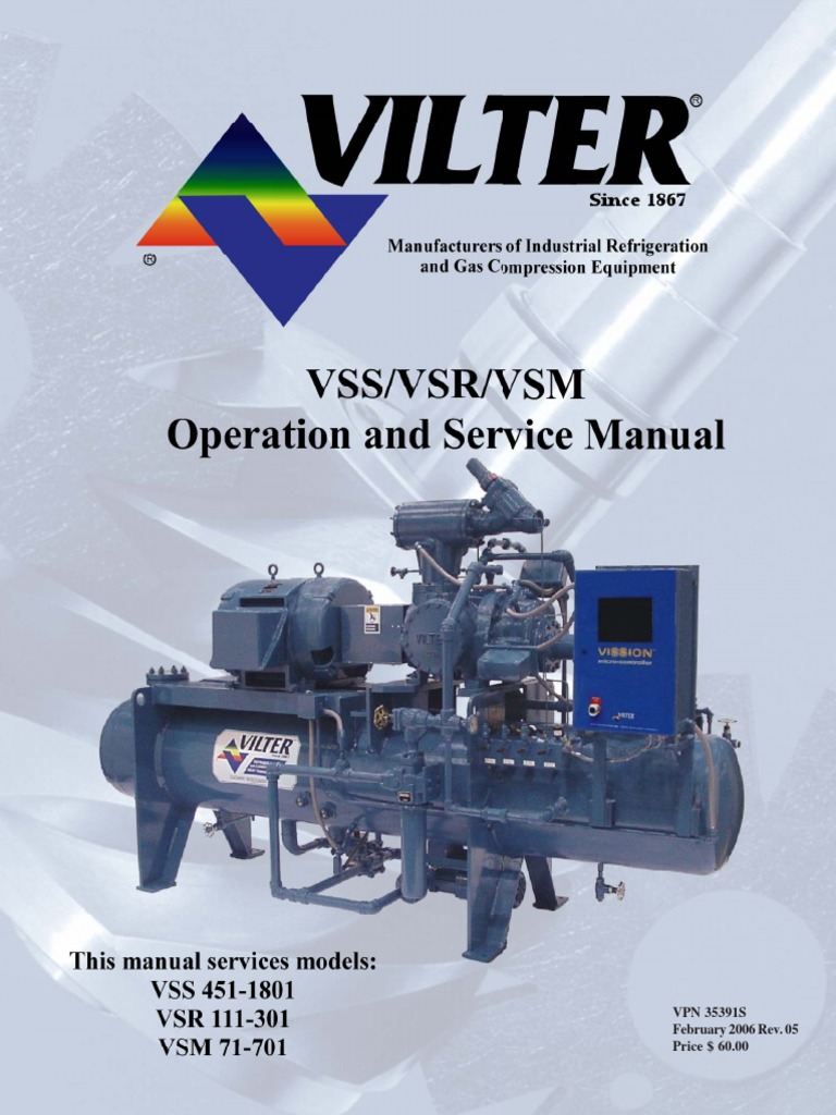 Vilter VSS Screw Compressor - 13668843-MANUAL-VILTER PDF | PDF | Valve ...