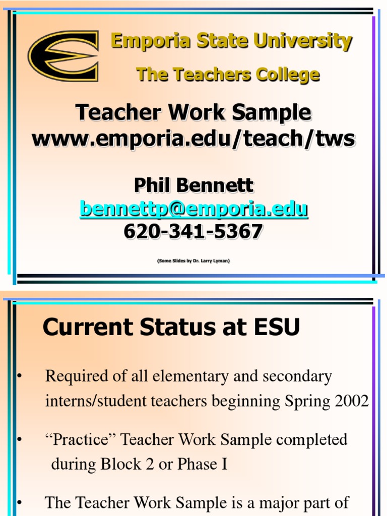 Teacher Work Sample | PDF | Educational Assessment | Teachers
