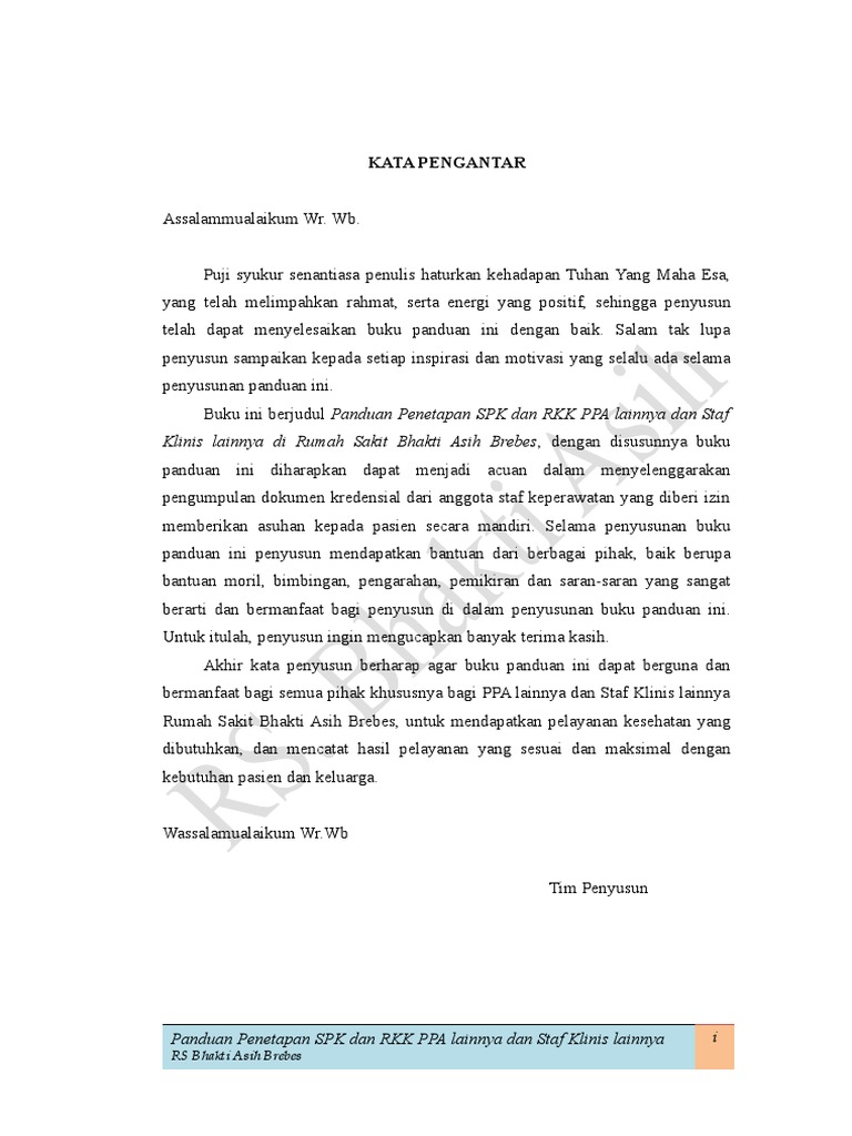 Panduan Penetapan SPK Dan RKK Klinis Lainnya | PDF