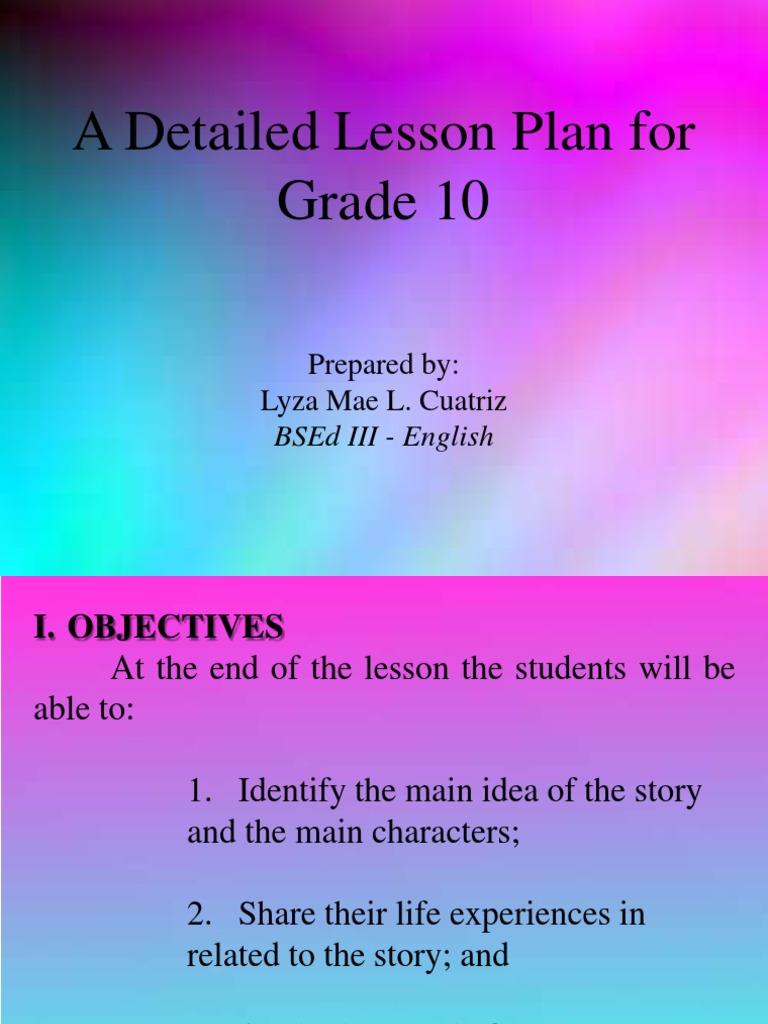 Grade 10 Lesson Plan: "A Worn Path" | PDF