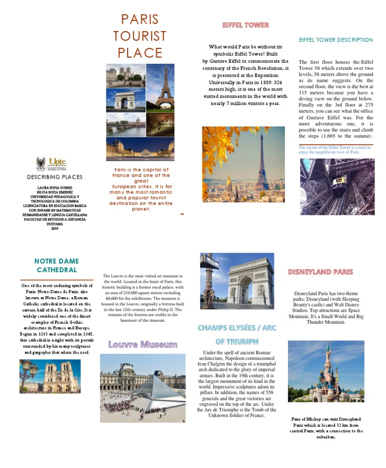 Paris Tourist Place: Eiffel Tower Description | Download Free PDF ...