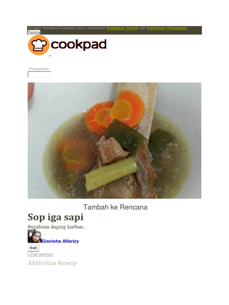 Sop Iga | PDF