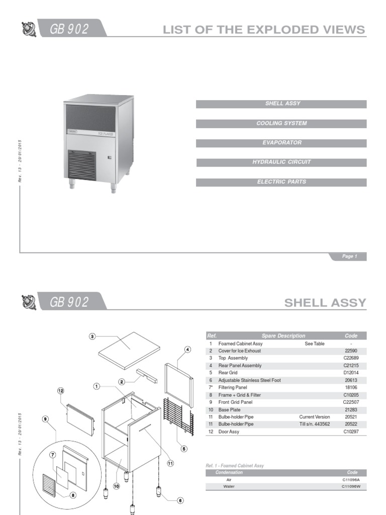 Despiece FH Brema Gb902 - En2 | PDF | Switch | Mechanical Engineering